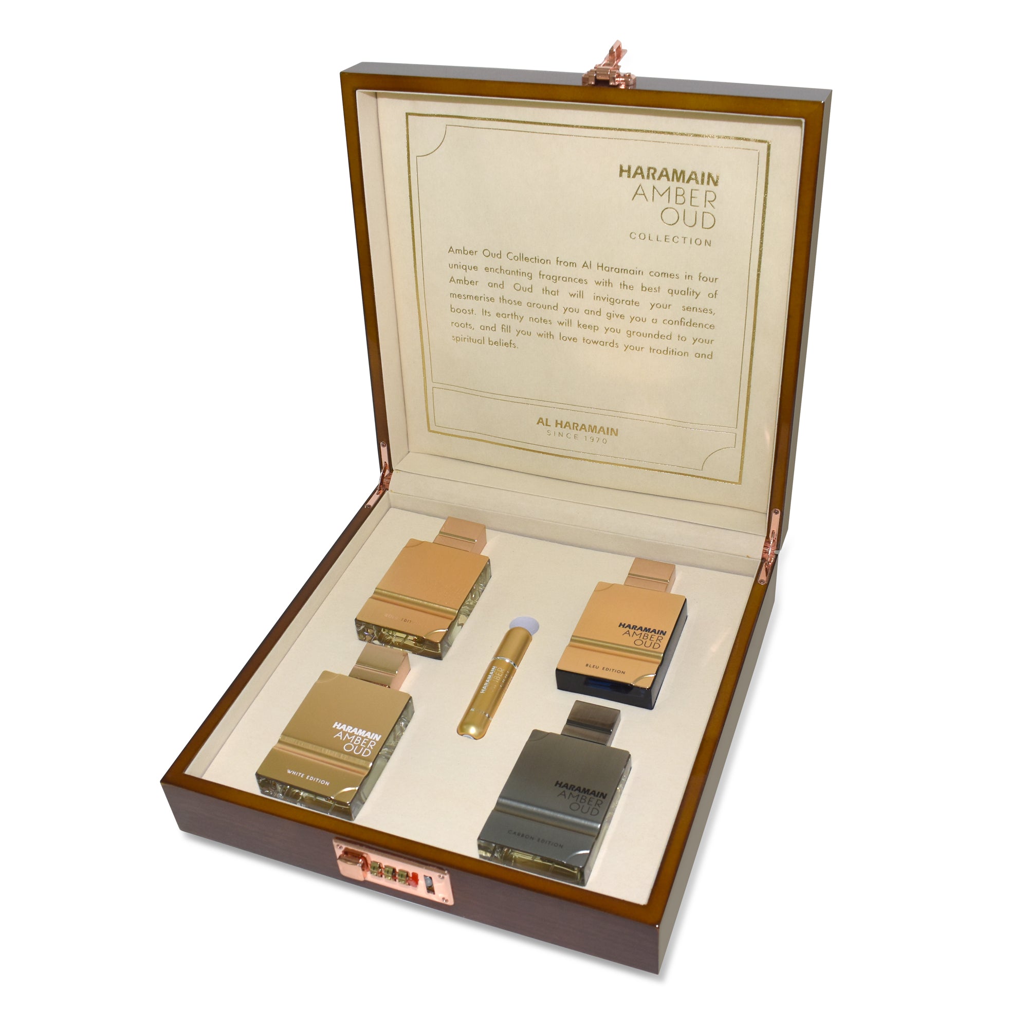 Al Haramain Amber Oud Gift Set x4 60ml – Al Haramain Perfumes